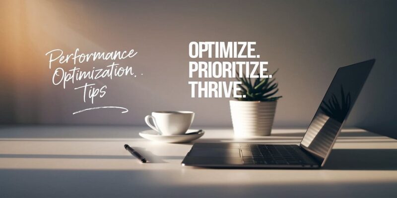 Performance Optimization Tips Leading to Personal and Professional Fulfillment